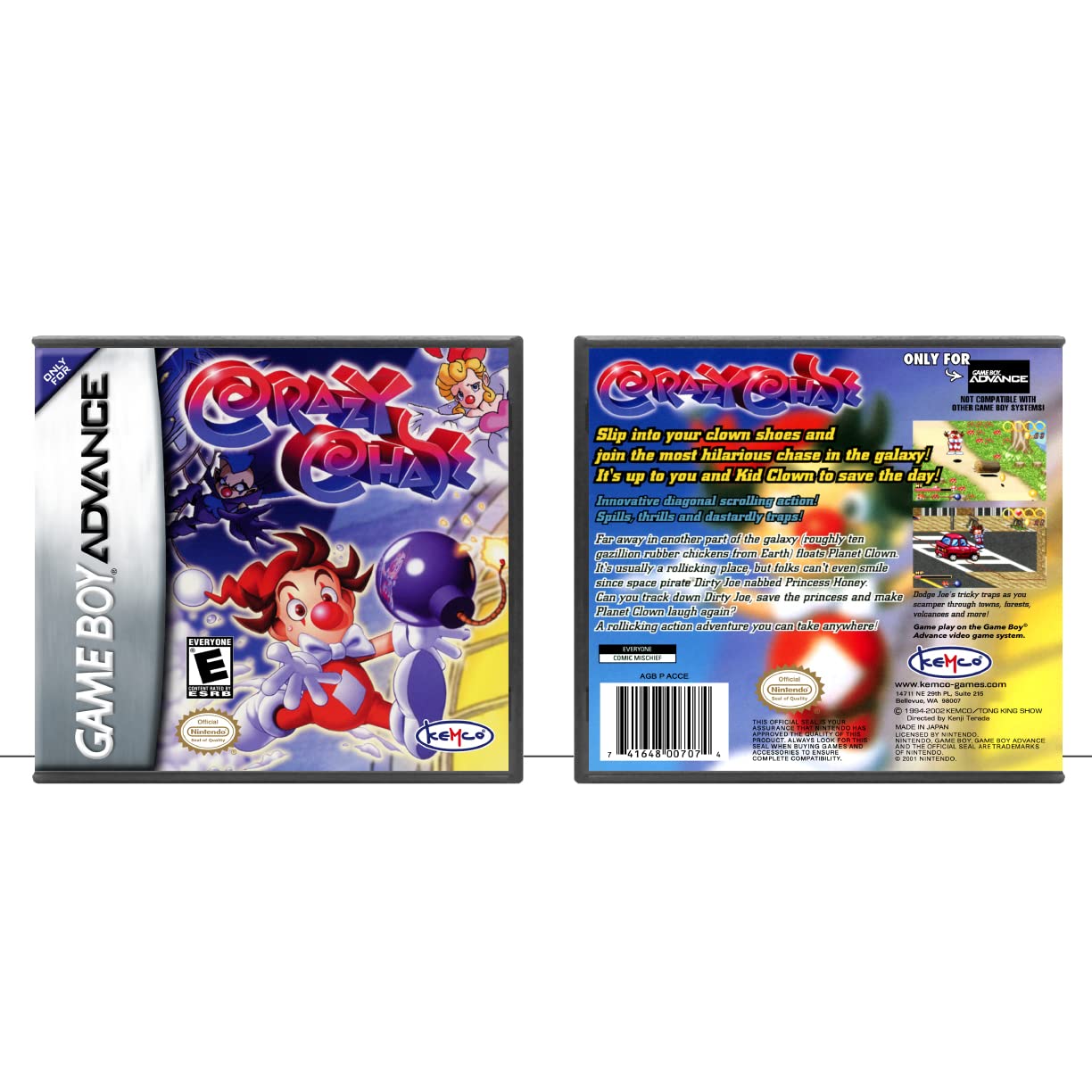 Crazy Chase | (GBA) Game Boy Advance - Game Case Only - No Game