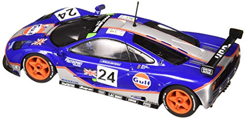 Scalextric McLaren F1 GTR Gulf Edition Le Mans 1995 1:32 Slot Race Car C3969, Blue/White & Orange