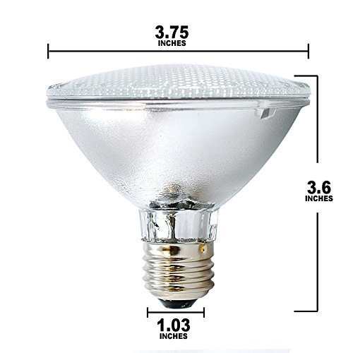 Bulbmaster 11 Watts Halogen Light Bulbs 11W 120V PAR30 Narrow Flood High Output Spotlights for Track Lighting Bulbs, Recessed Can, 11PAR30 6 Pack