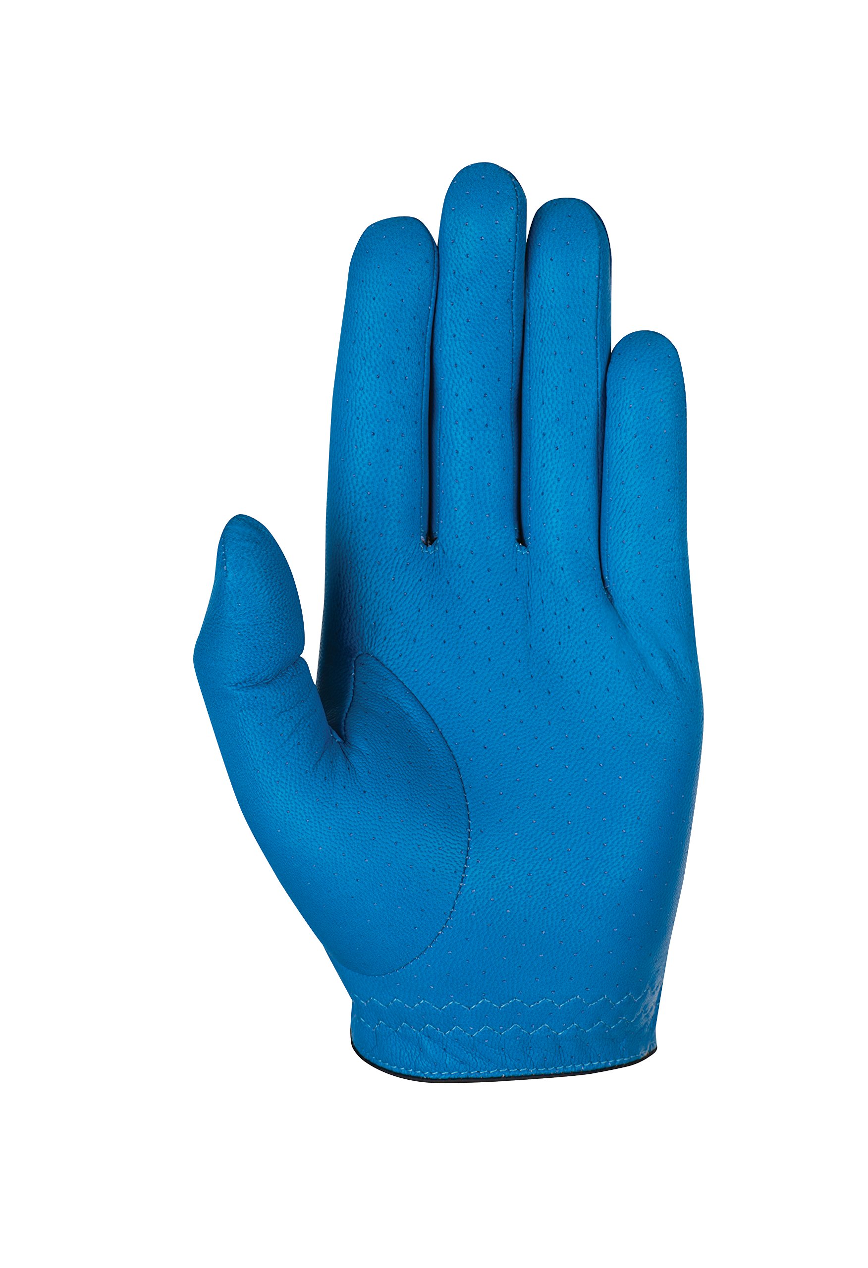 Callaway Golf Men's OptiColor Leather Glove, Blue, Cadet X-Large, Worn on Left Hand