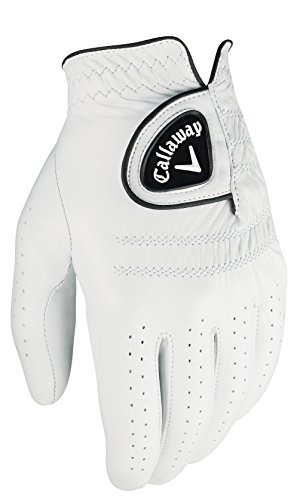 Callaway Golf Tour Authentic Glove (Worn on Left Hand, Standard, XX-Large, White 2018)