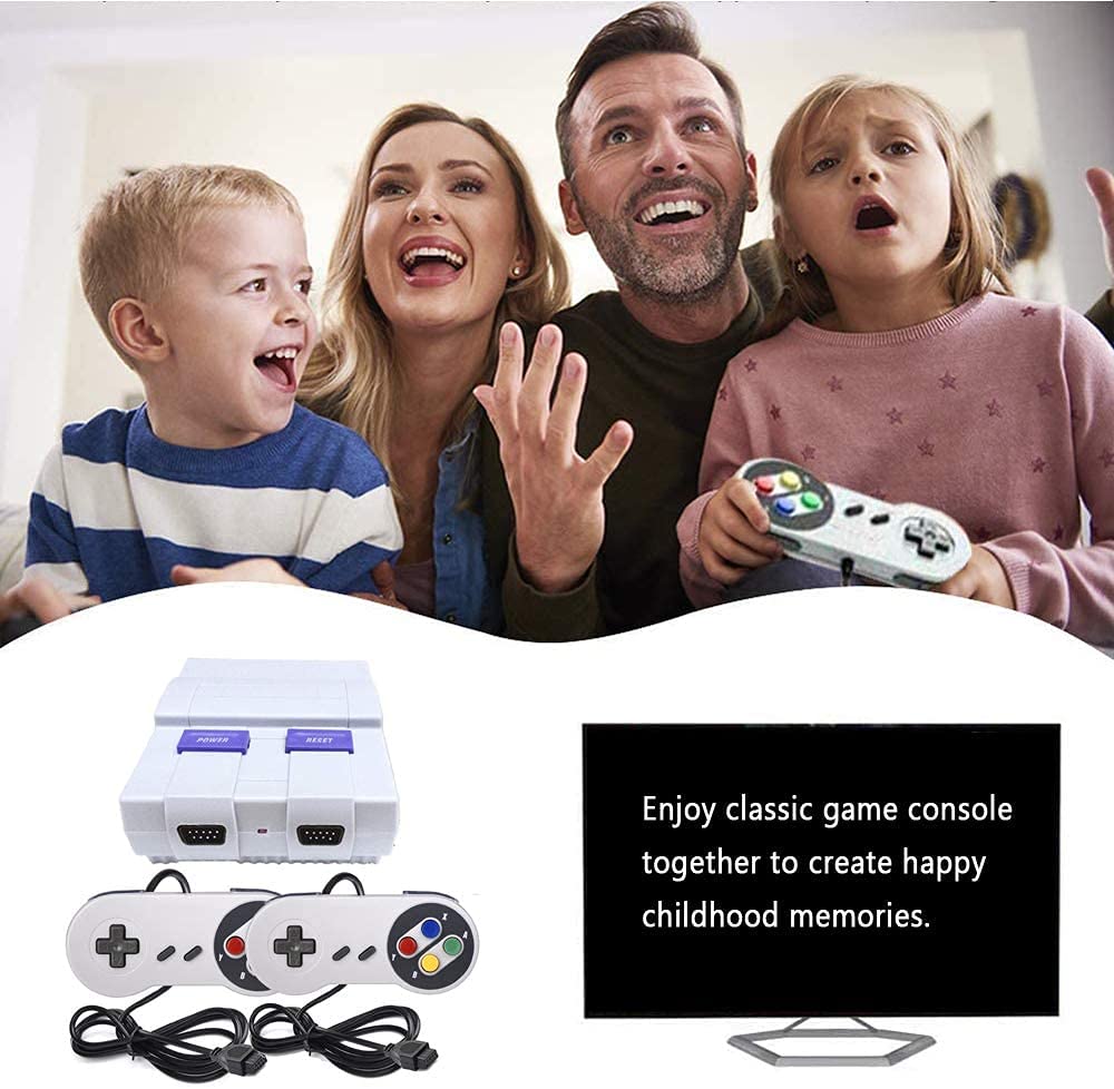 Classic Retro Mini Game Console,Built-in 400 Classic Games with 2 Controllers, Children Gift,Happy Childhood Memories