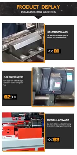 Full-Automatic High-Speed Hydraulic Bolt Thread Rolling Machine Rebar Threading Machine