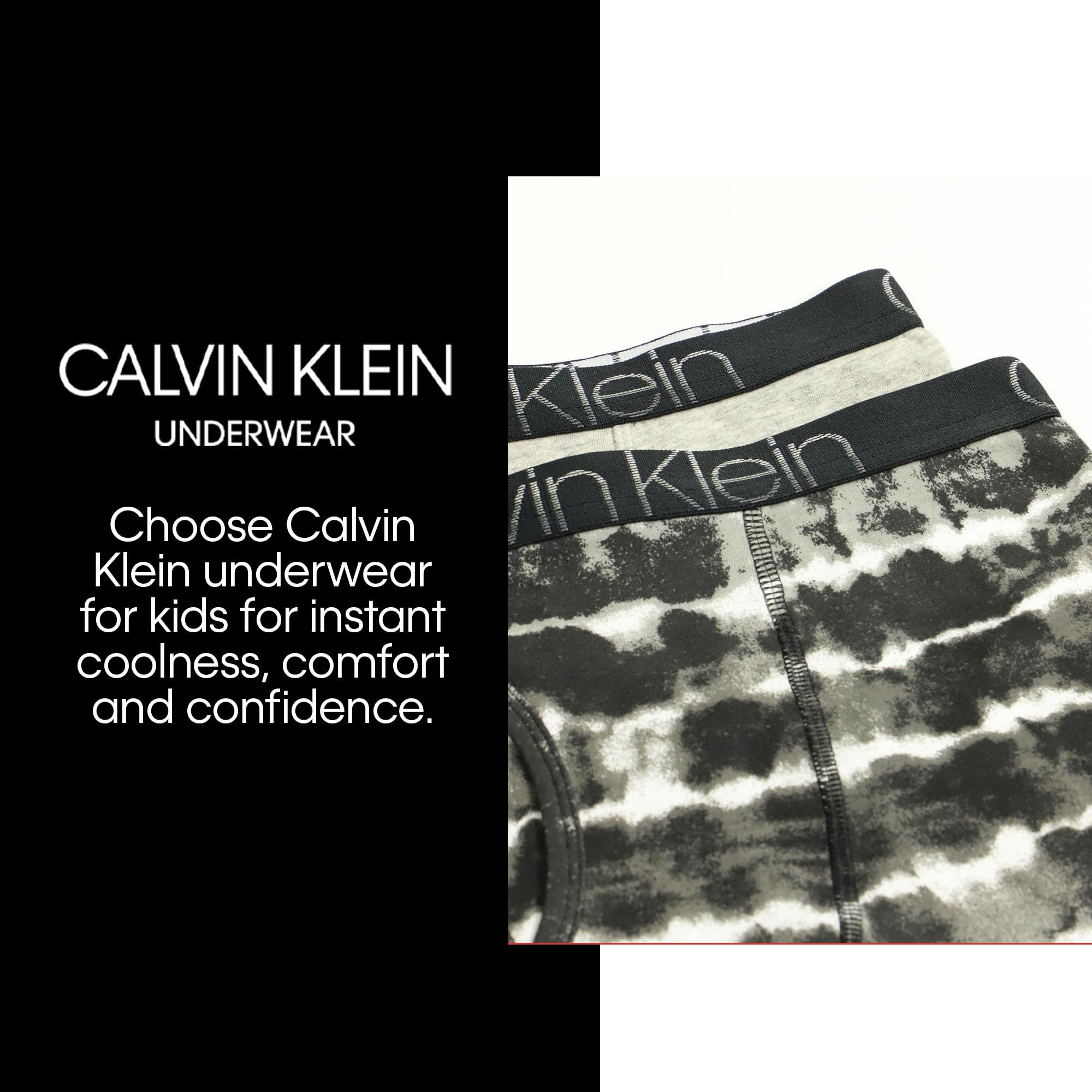 Calvin Klein Boys' Underwear 4 Pack Boxer Brief Value Pack, Black White Basics, Large