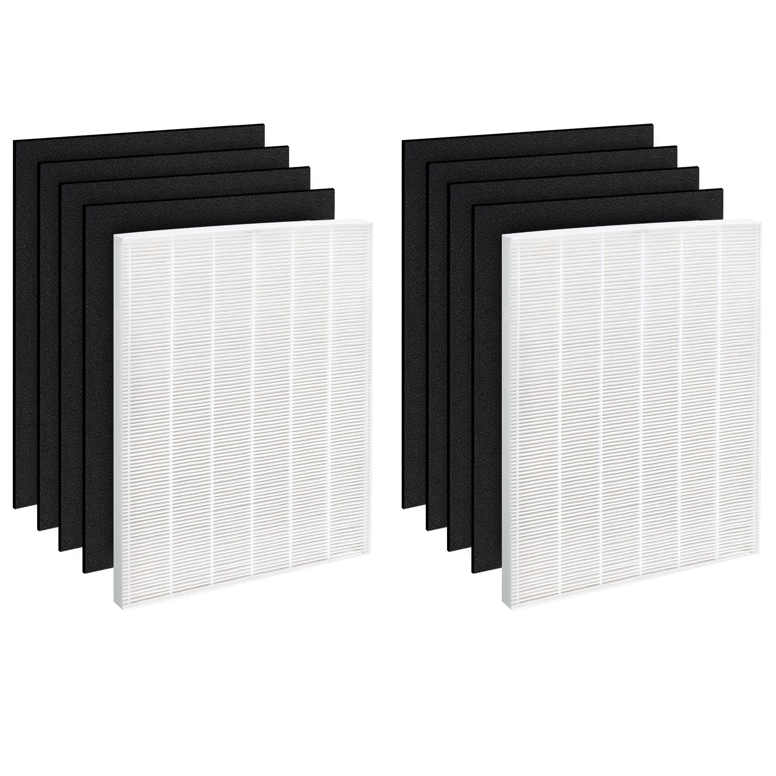 Fette Filter - D480 Premium True Hepa H13 Replacement Filter D4 Compatible with Winix D480 Air Purifier Part Number 1712-0100-02, 1712010002. 2 True Hepa and 8 Activated Carbon Filter