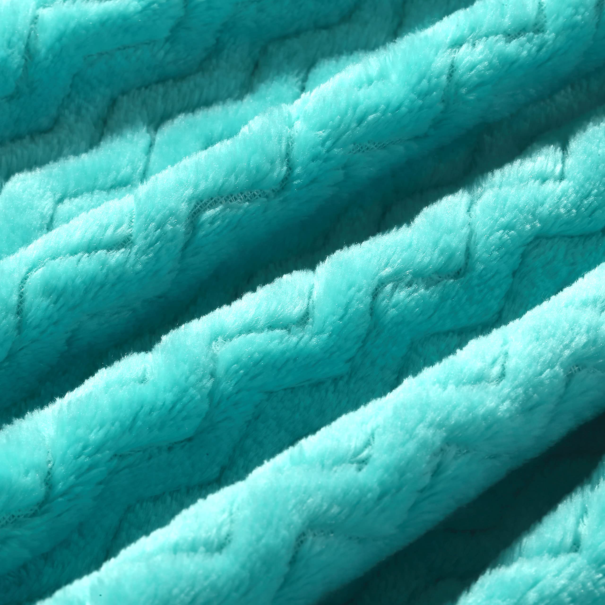 CREVENT 30''X40'' Soft Cozy Warm Baby Blankets for Boys Girls Solid Color - All Season Use - Newborn Essentials (Wave Teal Blue)