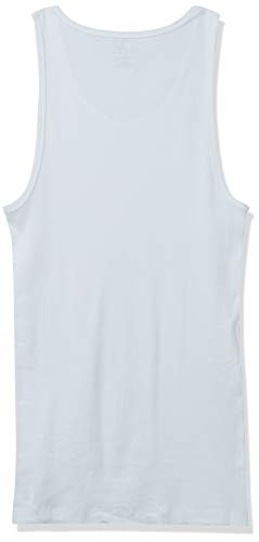 Calvin Klein mens 100% Cotton T-Shirt 3 Pack WHITE - Tank Top Medium