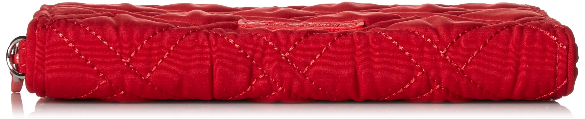 Vera Bradley Women's Microfiber Grab & Go Wristlet With RFID Protection, Cardinal Red, One Size