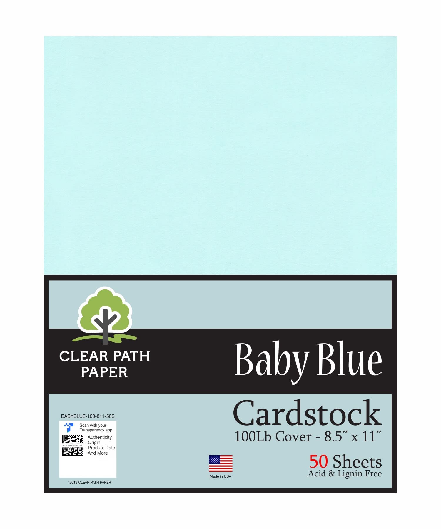 Clear Path Paper - Cotton Candy Pink Cardstock - 8.5 x 11 inch - 100Lb Cover - 50 Sheets