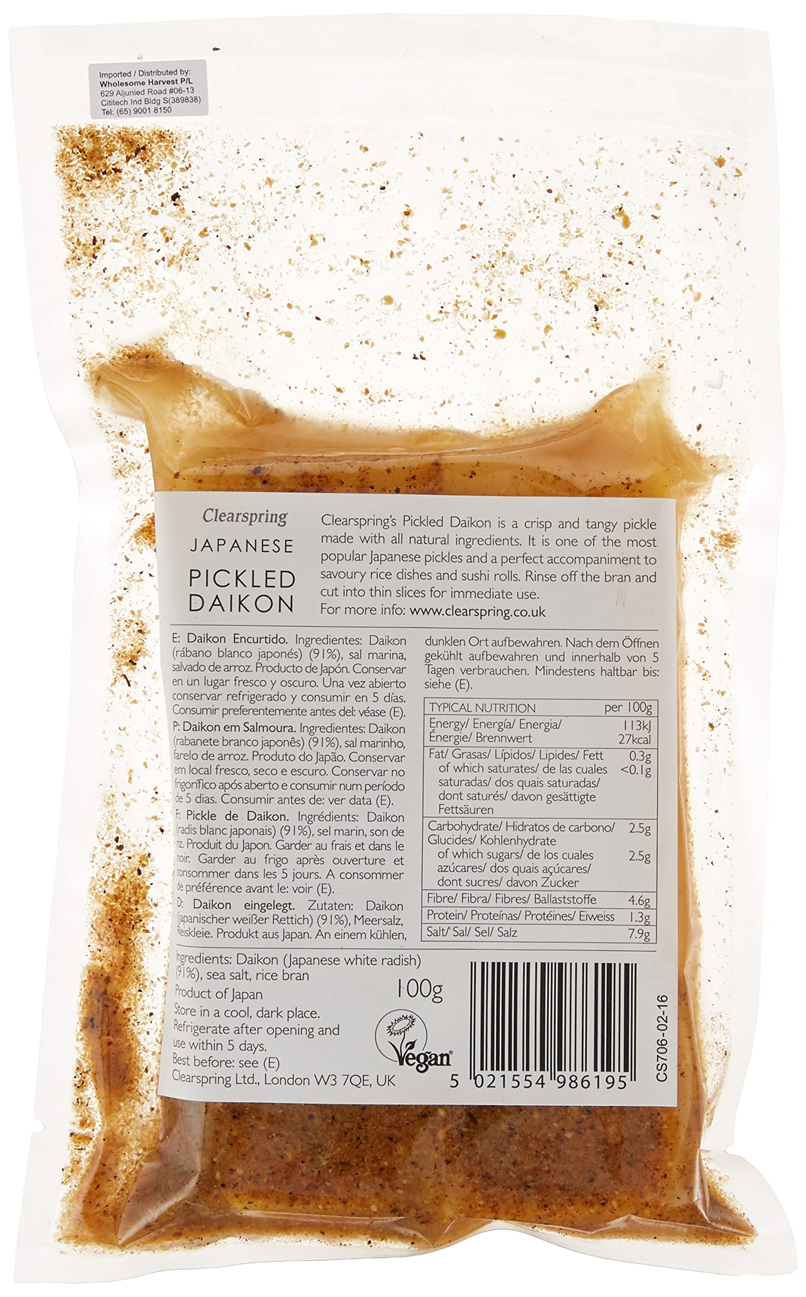 CLEARSPRING Pickled Daikon, 100 GR