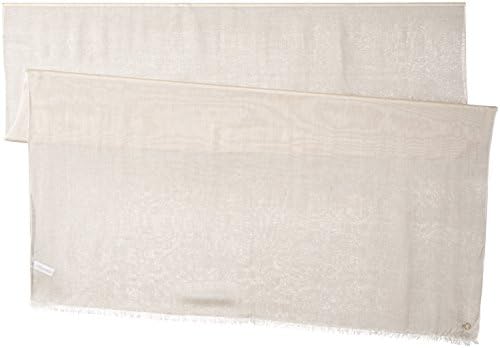 Calvin Klein Women's Solid Chambray Scarf, Eggshell, One Size