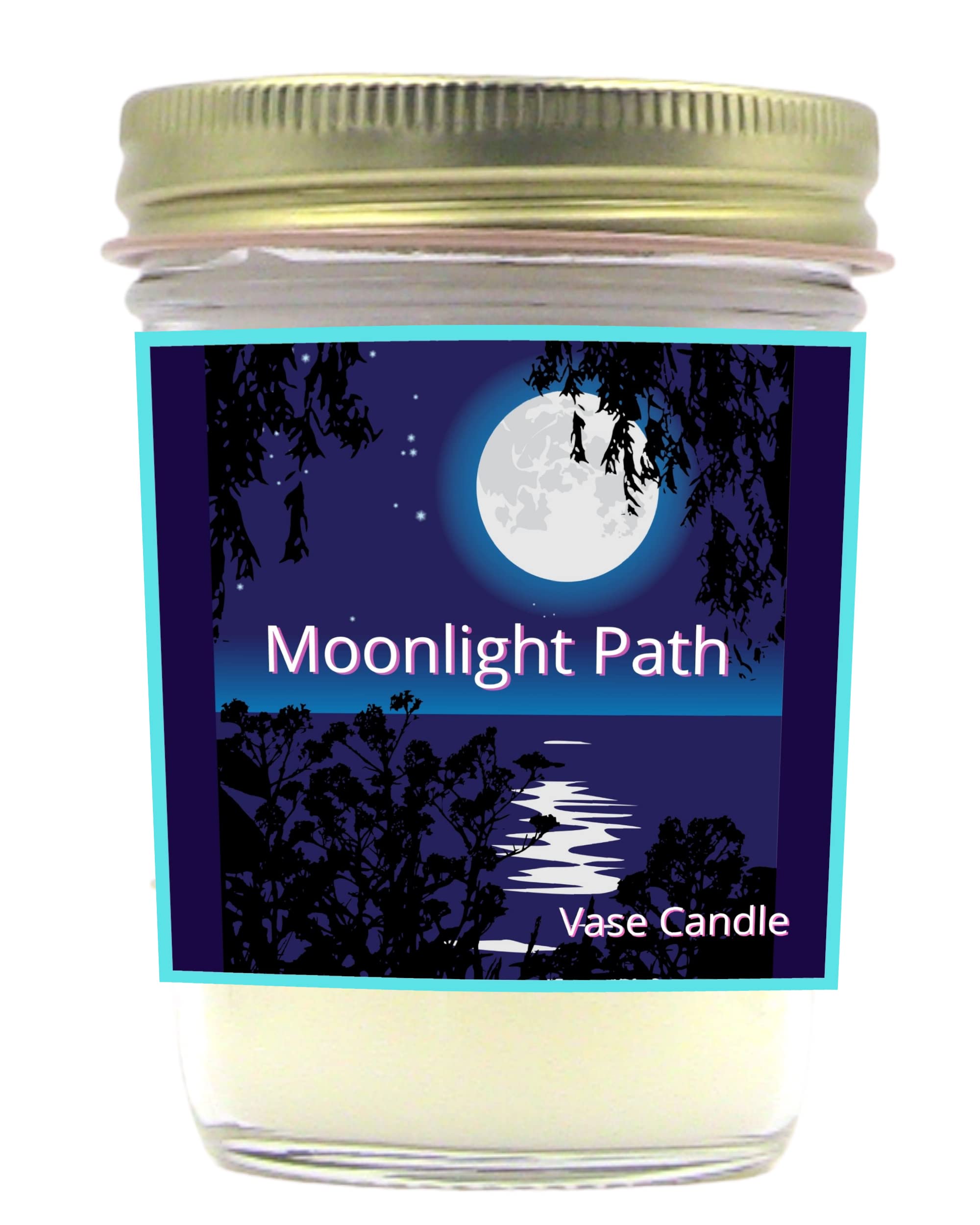 Moonlight Path Vase Candle - Blend of Summer Flowers. (Jar)