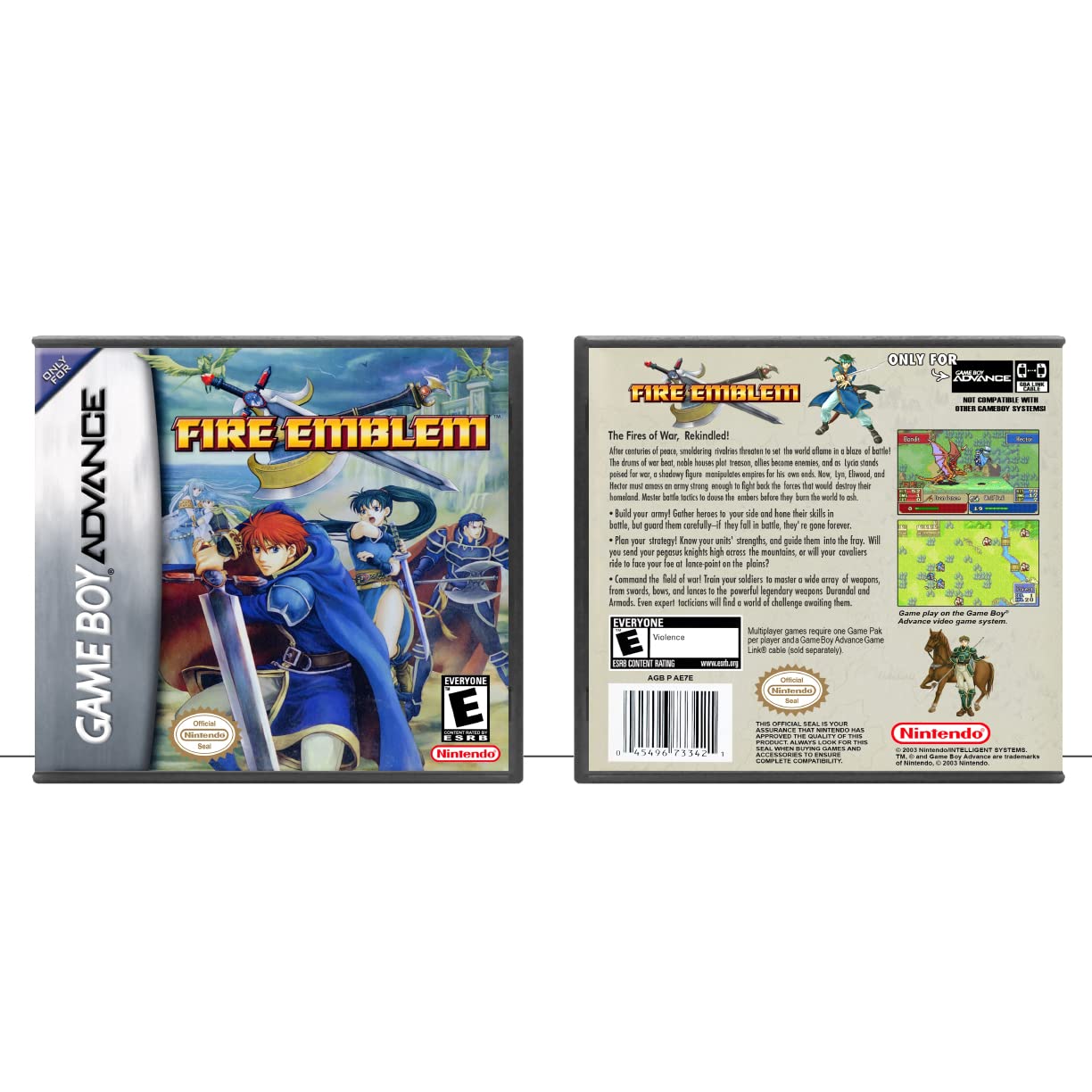 Fire Emblem | (GBA) Game Boy Advance - Game Case Only - No Game