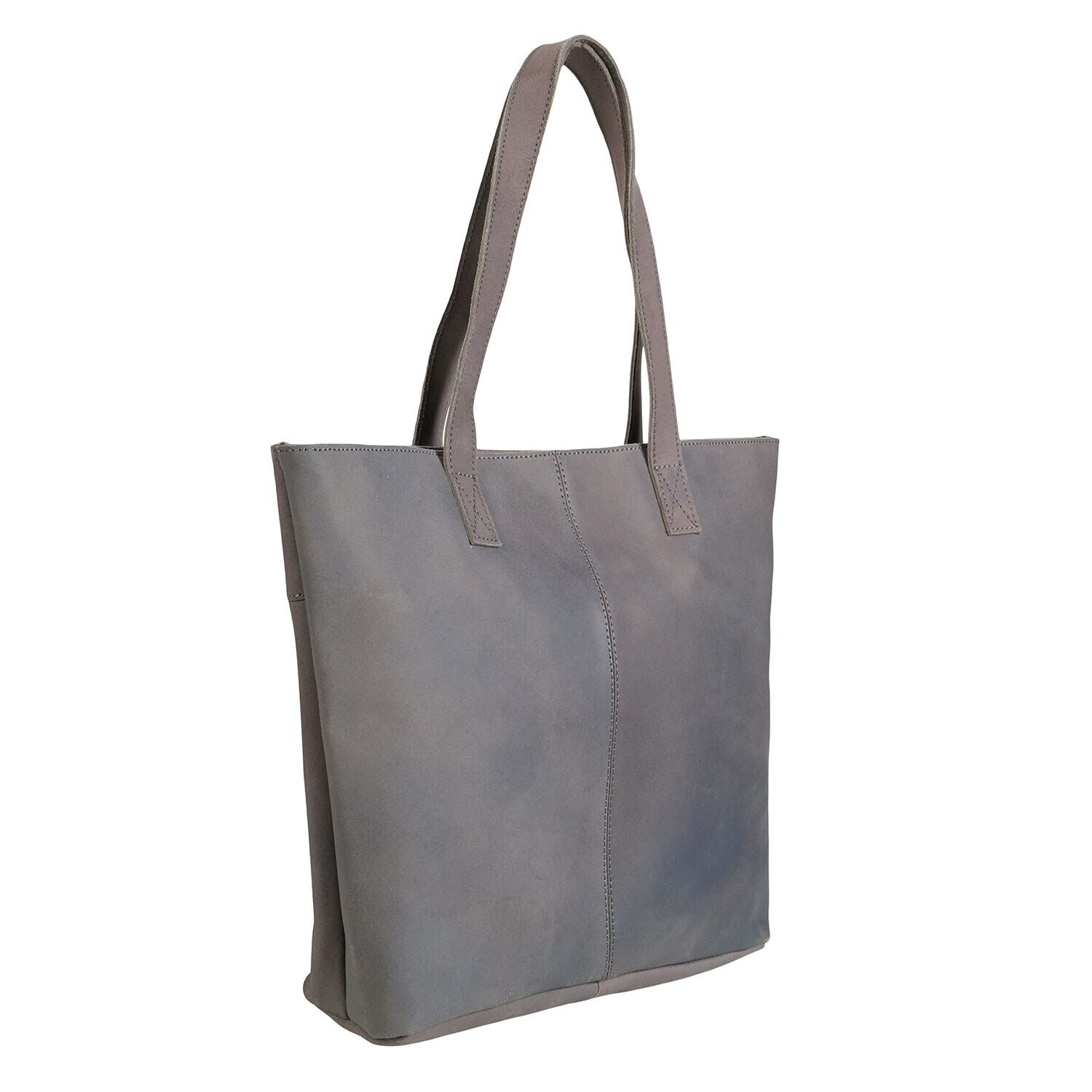 FLORIANA Genuine Leather Purse Large Leather Tote Bag Women's Shoulder Bag - Stone