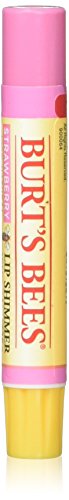 Burt's Bees Lip Shimmer Strawberry, 0.09 Ounce (Pack of 4)