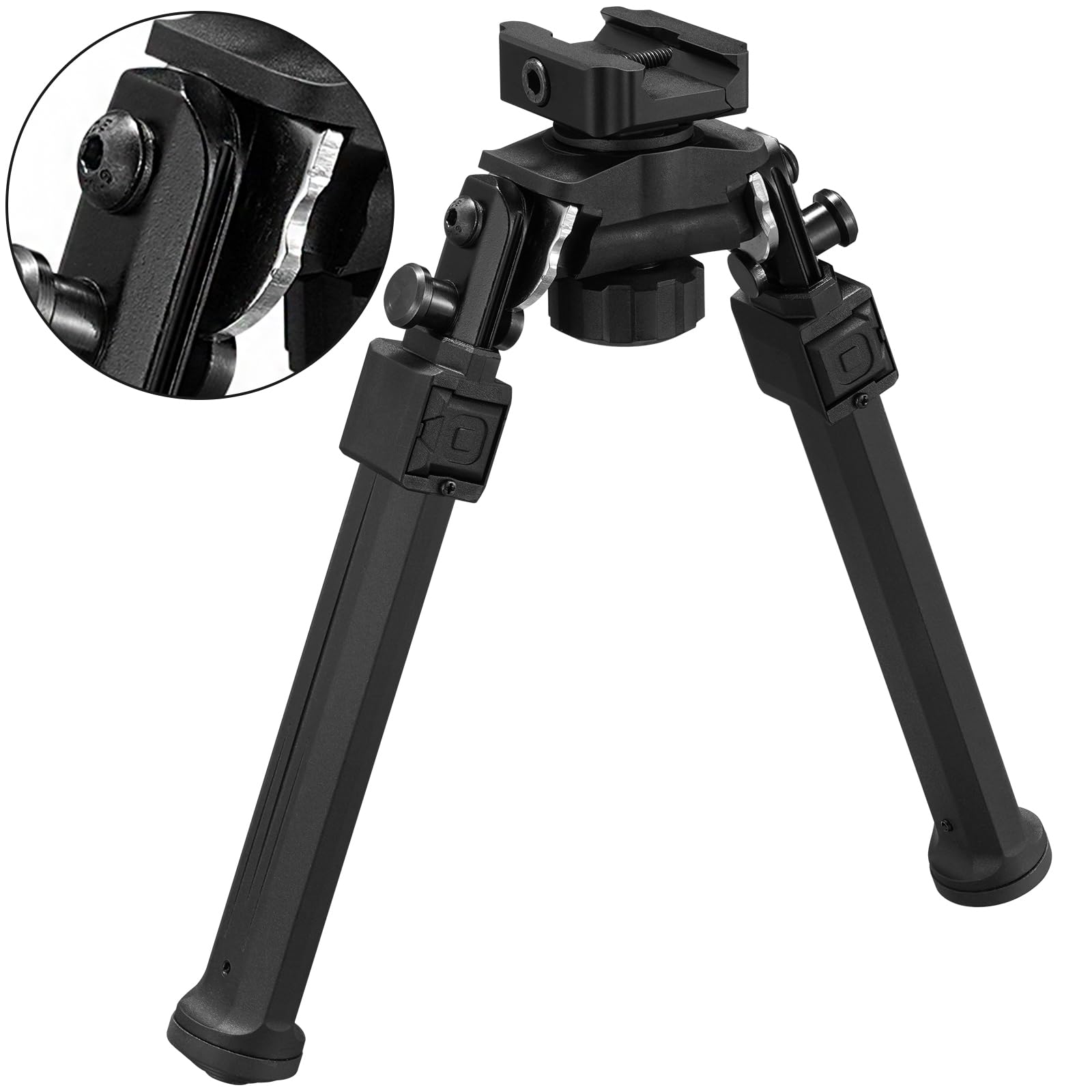 CVLIFE Bipods for Hunting and Shooting with 360 Degrees Swivel Pivot Bipod Solid Bipod