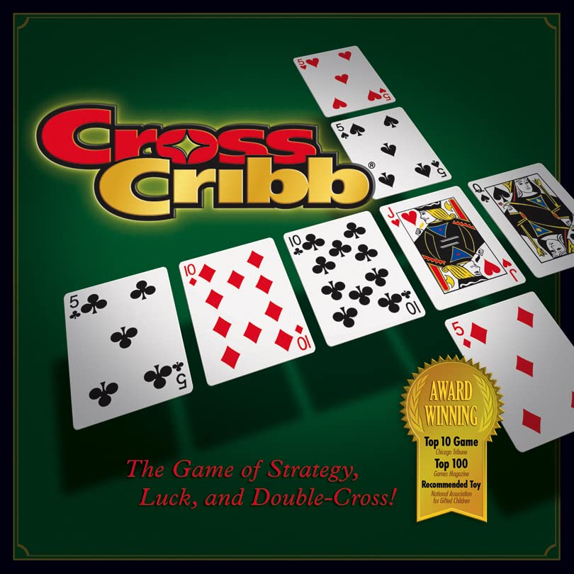 CrossCribb® - Game of Strategy, Luck and Double Cross! A Fun Variation on Cribbage, Made in USA