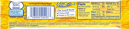 Butterfinger Single, Candy Bars (Pack of 36), 2.14 grams