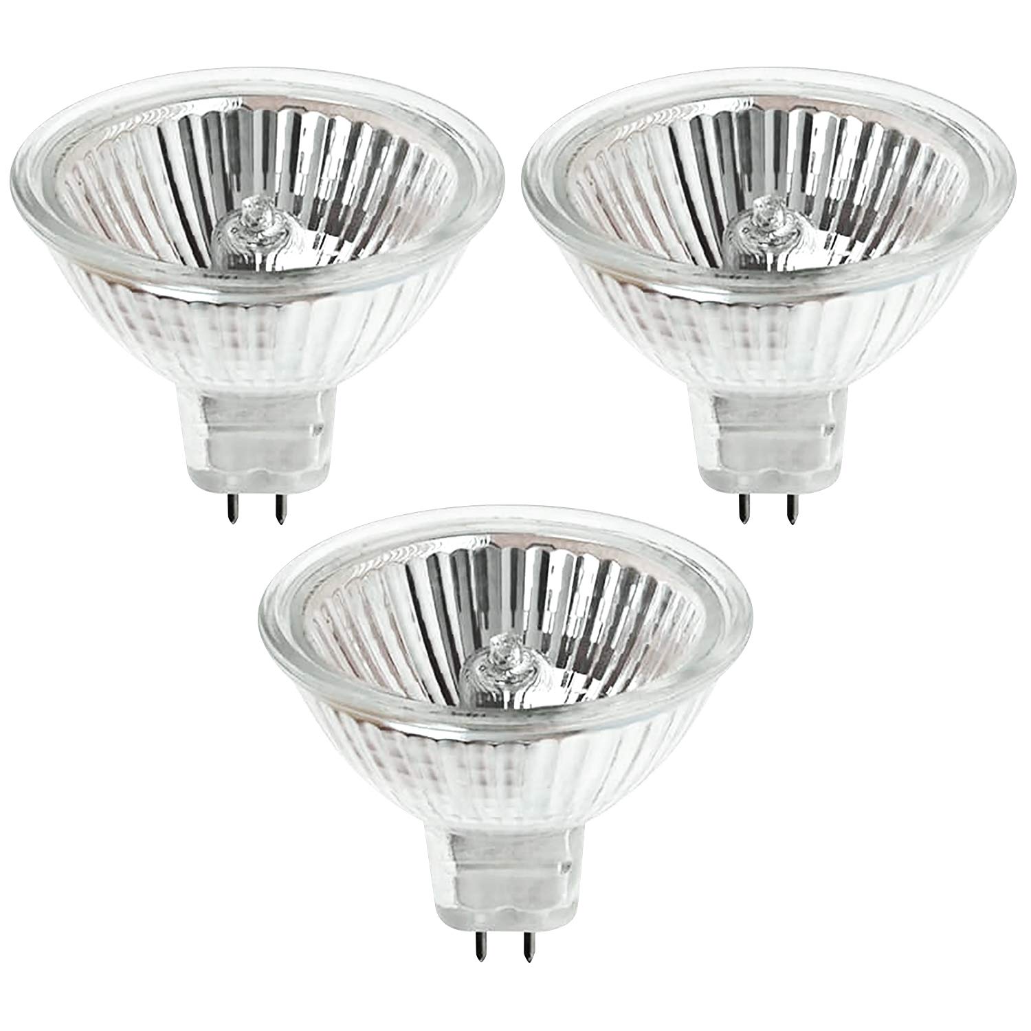 MR11 Halogen Spot Light Bulb Down Reflector Lamp 5W 12V 2 Prong Stove Hood Range Lighting High CRI Warm White 5 Watt GU4 Dimmable Replacement Fiber Optic BAB C Bright Kitchen 45° Beam I 11⁄8 inches