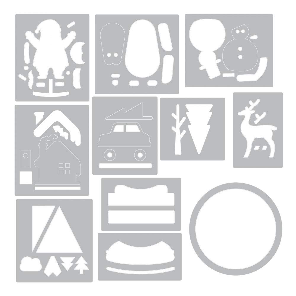 Sizzix Thinlits Dies Globes by Tim Holtz, 11-Pack, Tiny Snowglobes 11 Count