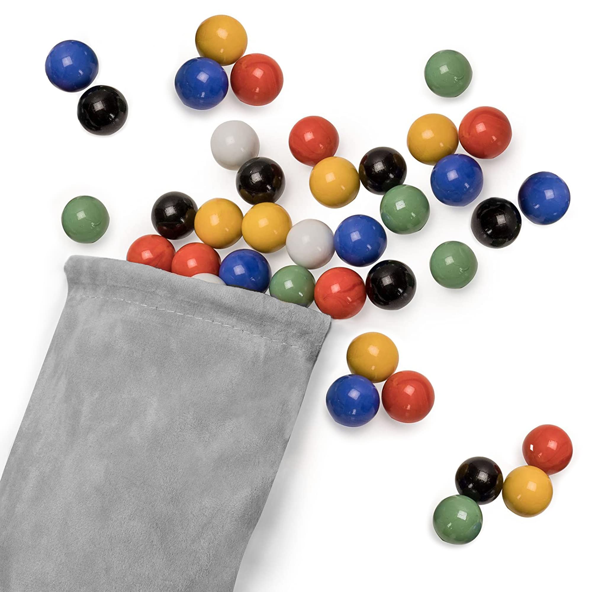 SKEMIX 30 new Solid Color Replacement Marbles Wahoo Aggravation Board game GLASS Wa Hoo