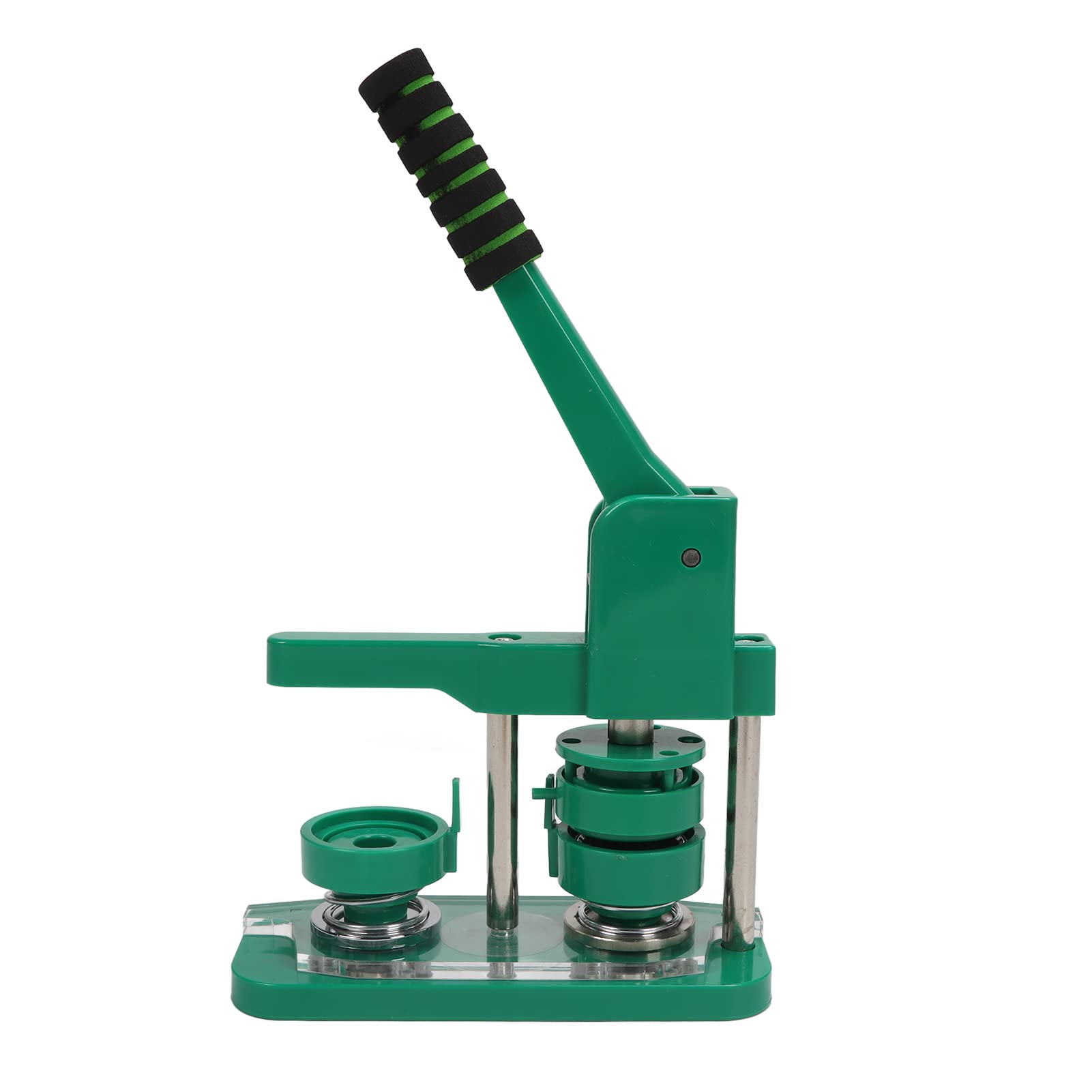 Button Press Maker,44mm Button Maker Machine 100 Sets DIY Badges Button Pressing Machine Portability with Protective Film Cutter Color Pens