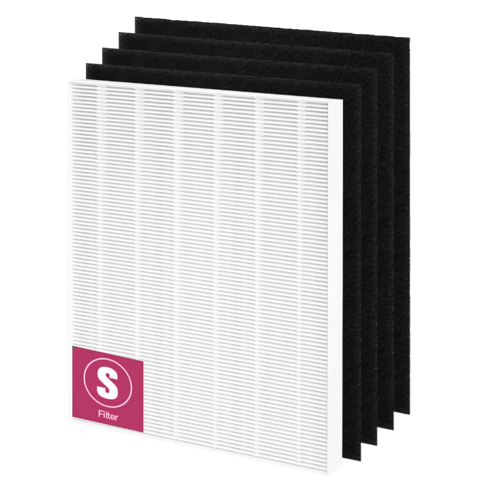 Filter S HEPA Replacement - Compatible with Winix C545 Air Purifier - Replaces Winix Filter S 1712-0096-00 (2 HEPA + 8 Carbon Filters)