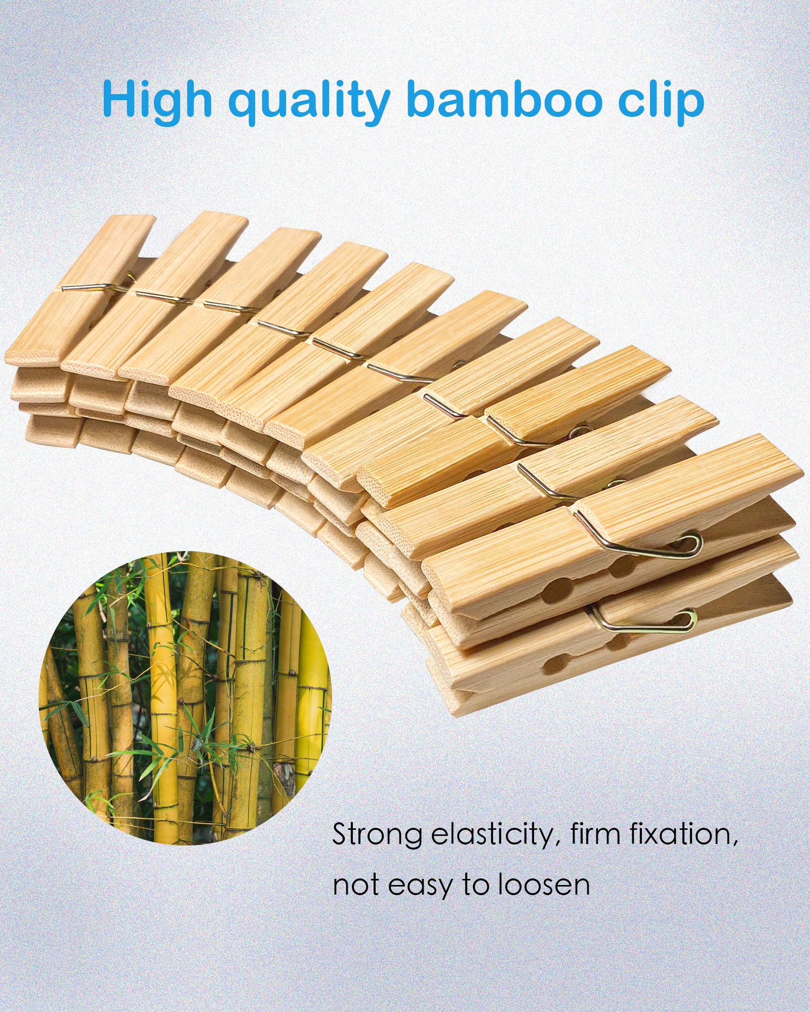 CUNCUI 20pcs Clothes pins, Wooden Clothespins, Suitable for DIY, Photo Clip, Clothespin, Grape Clip, Greenhouse Clip, Restaurant Menu.
