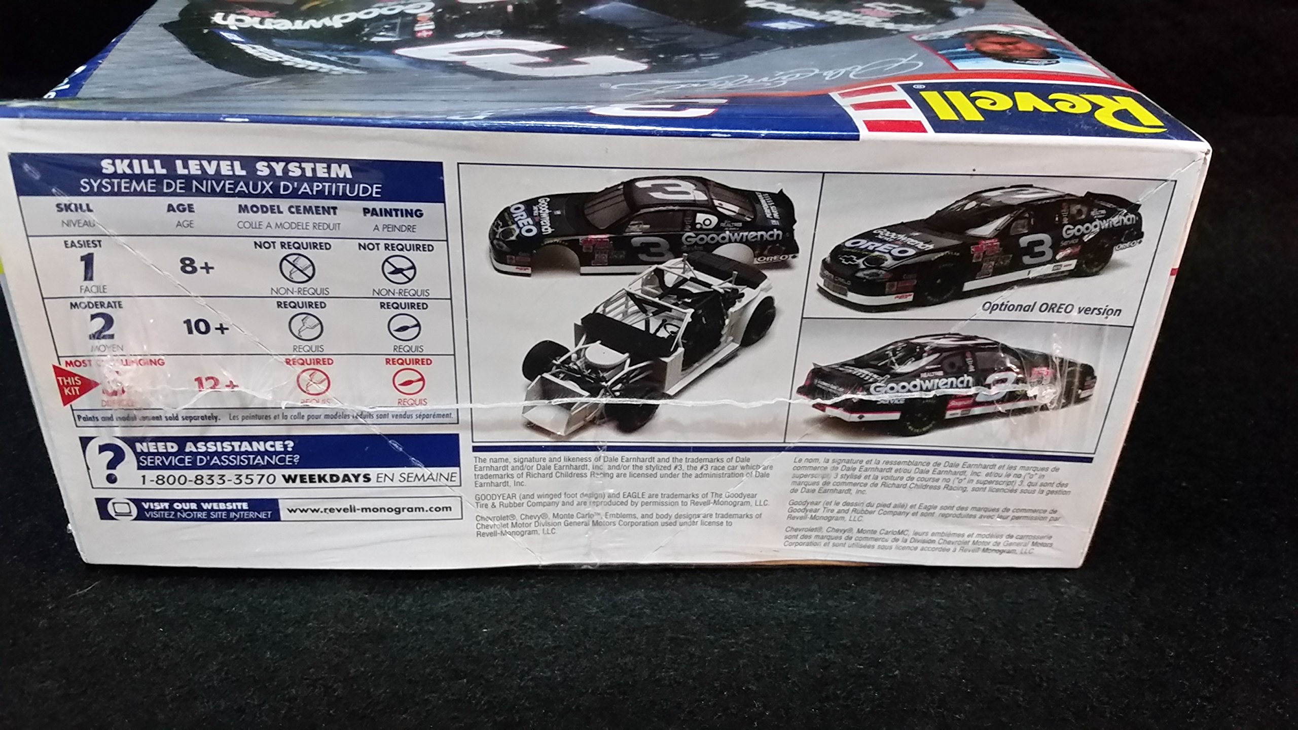 Revell Dale Earnhardt 2001 Monte Carlo Goodwrench Service Plus Model Kit (Oreo "Shootout" Decals Included)