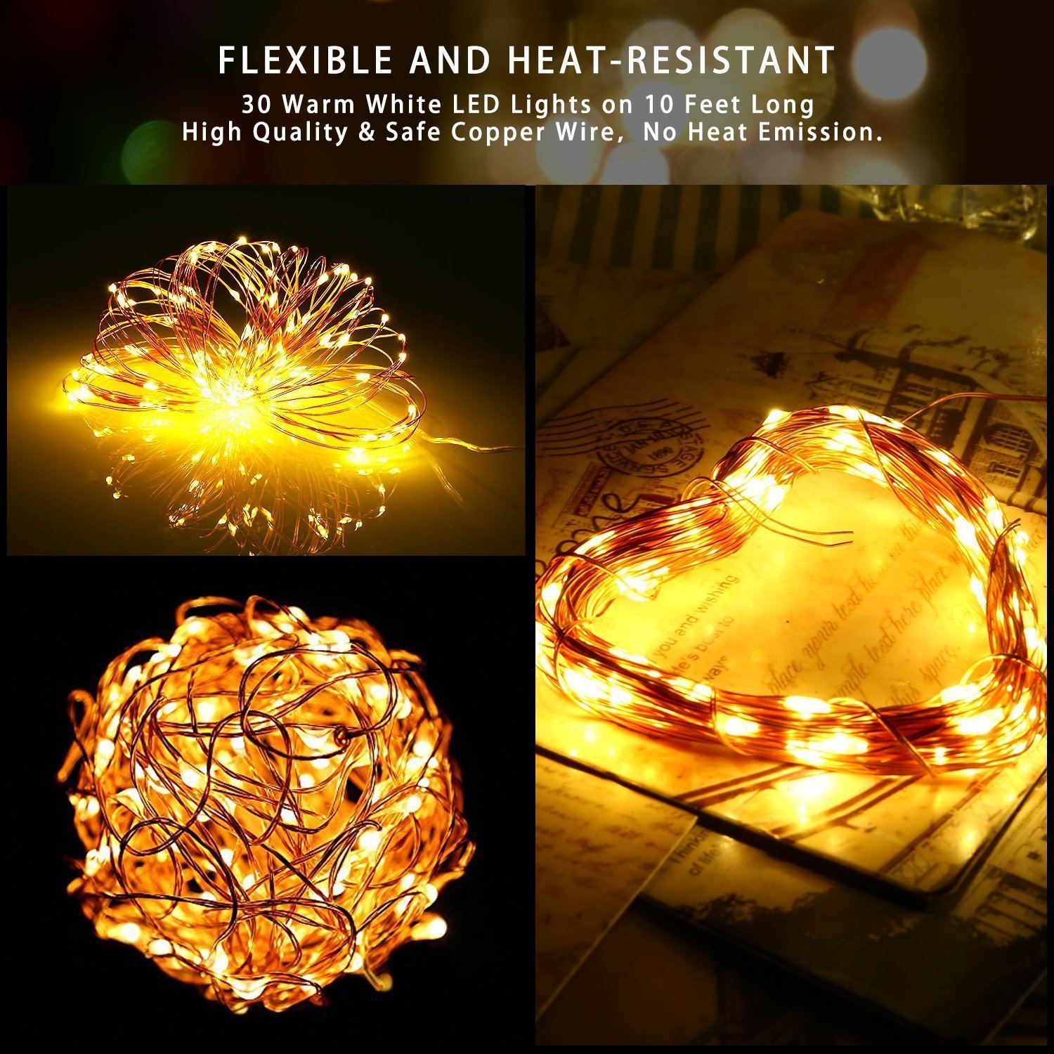 Smartdio 200 LED Solar Powered String Lights, 8 Modes 72ft Copper Wire Starry Lights, Outdoor Waterproof IP65 Fairy Christams Decorative Lights for Gardens,Homes,Wedding,Party