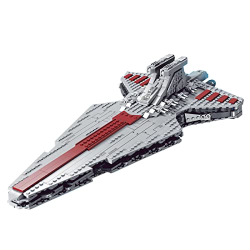 FULHOLPE Super Star Destroyer Warship Building Blocks for Venator-Class Star Destroyer, MOC Spaceship Model Bricks Construction Toy Compatible with Major Brands - 944 Pieces