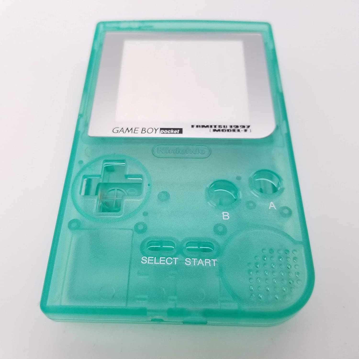Full Housing Case Cover Shell Replacement for Gameboy Pocket GBP Console with Buttons Kit (Luminous Green)