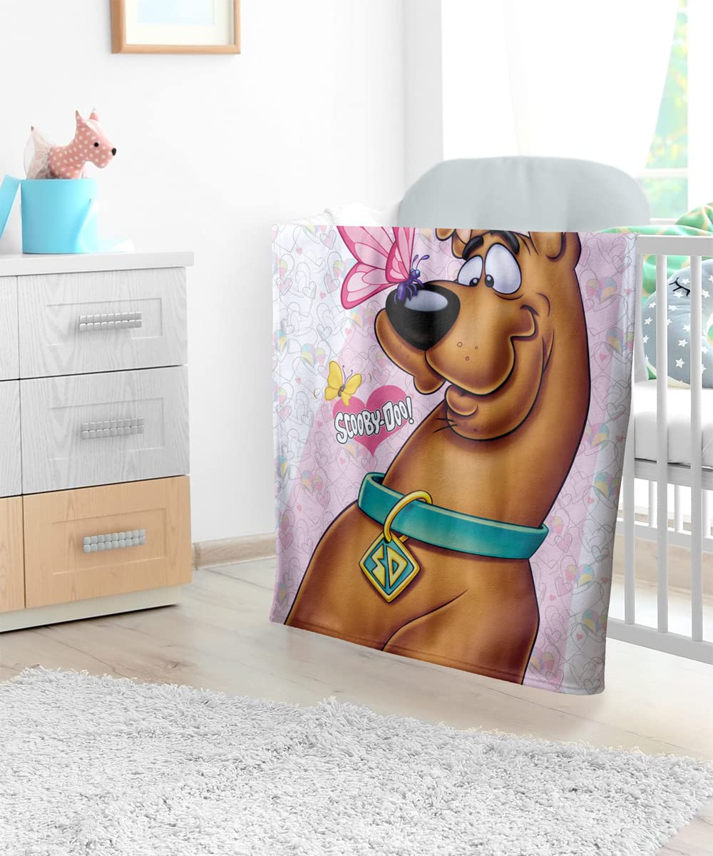 LOGOVISION Scooby Doo Lightweight Baby Blanket, 30"X40", Butterfly Unisex for Infants Girls & Boys