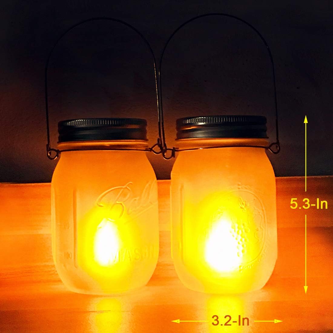 Solar Flickering Flame Torches Lanterns, 2-Ways Hanging/Insert Lawn Ground, Waterproof Outdoor Lighting Solar Pathway Lights Landscape Lighting Dusk to Dawn Auto On/Off for Garden Patio Yard, 2 Pack