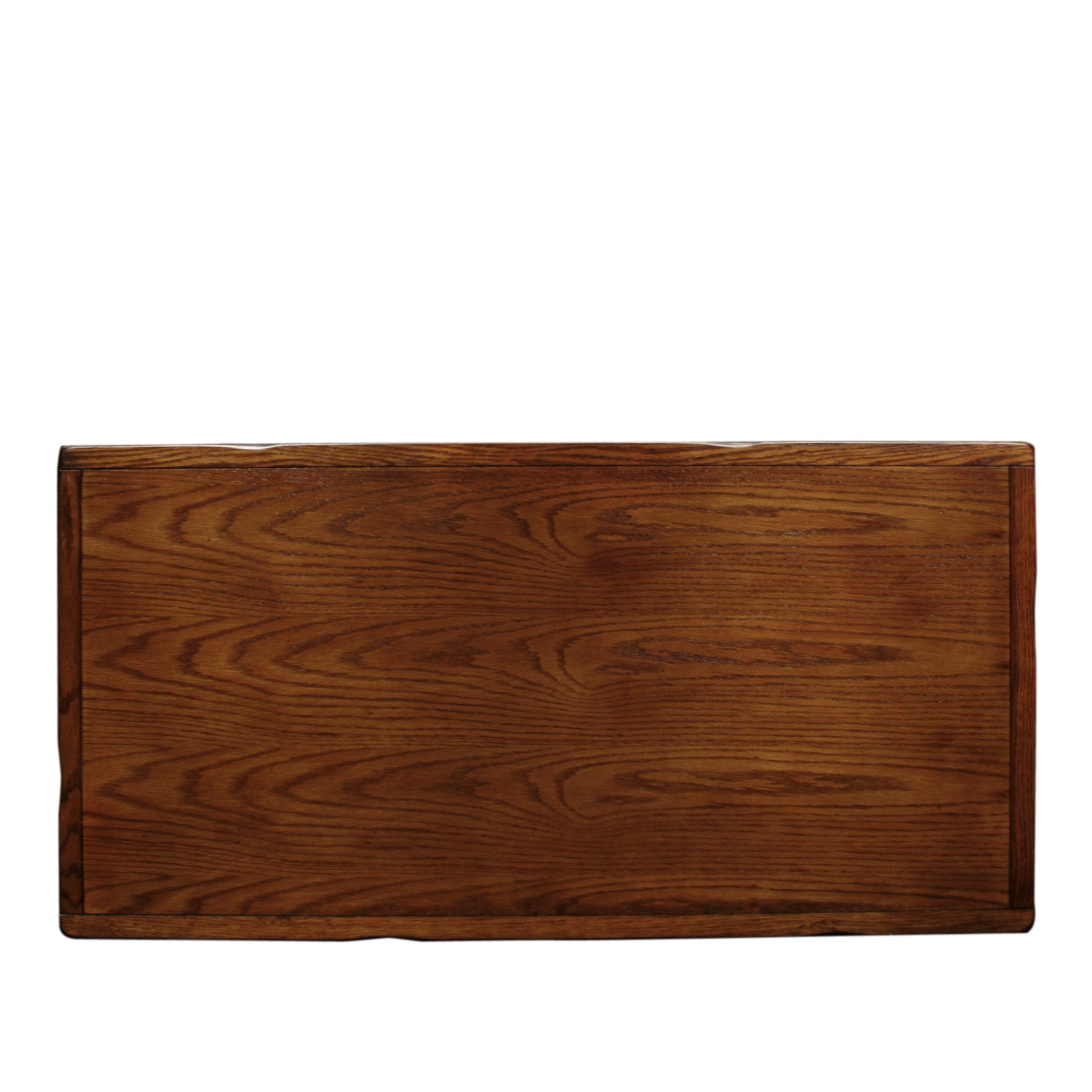 Leick Home 10058 Slate Tile Coffee Table with Shelf, 20 in x 38 in x 20.5 in, Rustic Oak