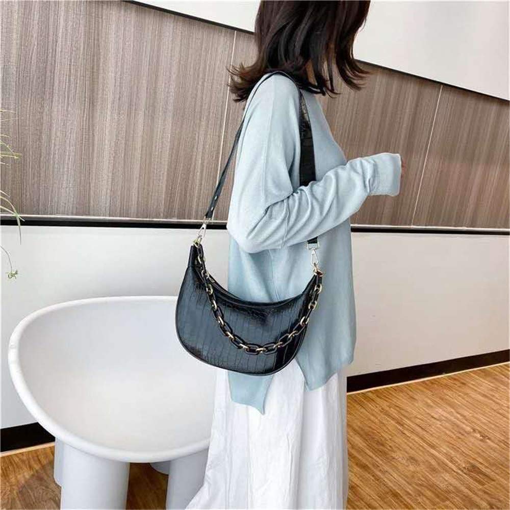 Women's Crossbody Bag Dumpling Crossbody Bag U package(black)