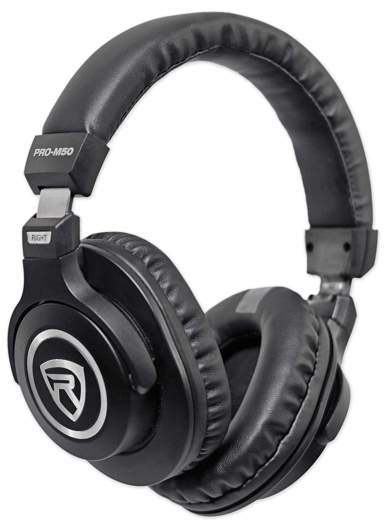Soundcraft Notepad-5 Channel Podcast Mixer Podcasting Interface Bundle with Rockville PRO-M50 Studio Headphones, RMC-XLR Handheld Wired Mic and RTMS21 Desktop Tripod Mic Stand with Pop Filter