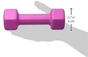 CAP Barbell Neoprene Coated Dumbbell Weights, Single, 5 LB