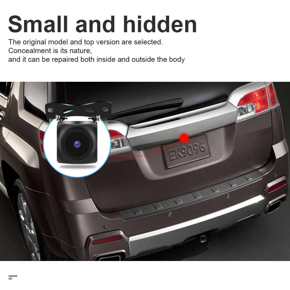 Camecho Backup Camera,AHD 720P Metal 170°Wide Angle Rearview Reversing Camera,Night Vision Backup Reversing Parking Cameras IP67 Waterproof Reverse Rear View Camera for Car Vehicle SUV RV