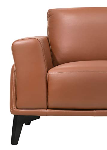 New Classic Furniture Como Loveseat, Terracotta