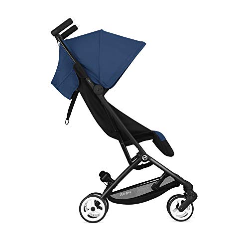 CYBEX Libelle Stroller, Ultra-Lightweight Stroller, Small Fold Stroller, Hand Luggage Compliant, Compact Fits CYBEX Car Seats (Sold Separately), Infants 6 Months+, Navy Blue