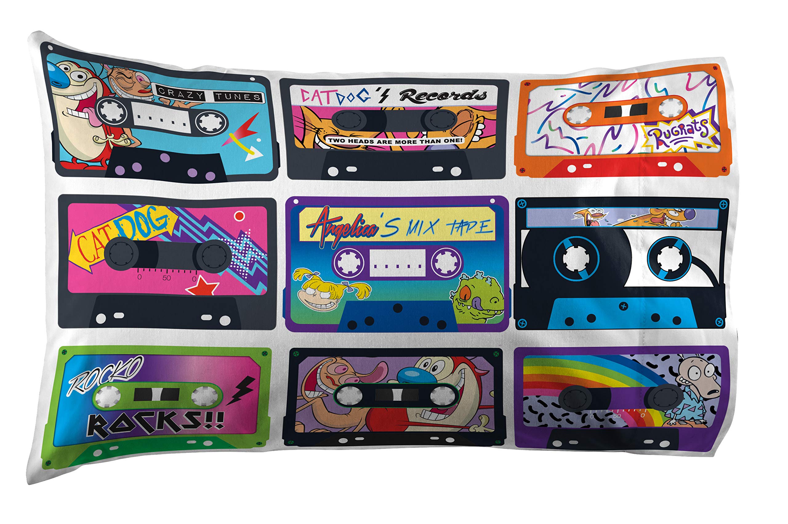 Nickelodeon Splat/Nick 90's Mix Tape Super Soft 3 Piece Twin Sheet Set