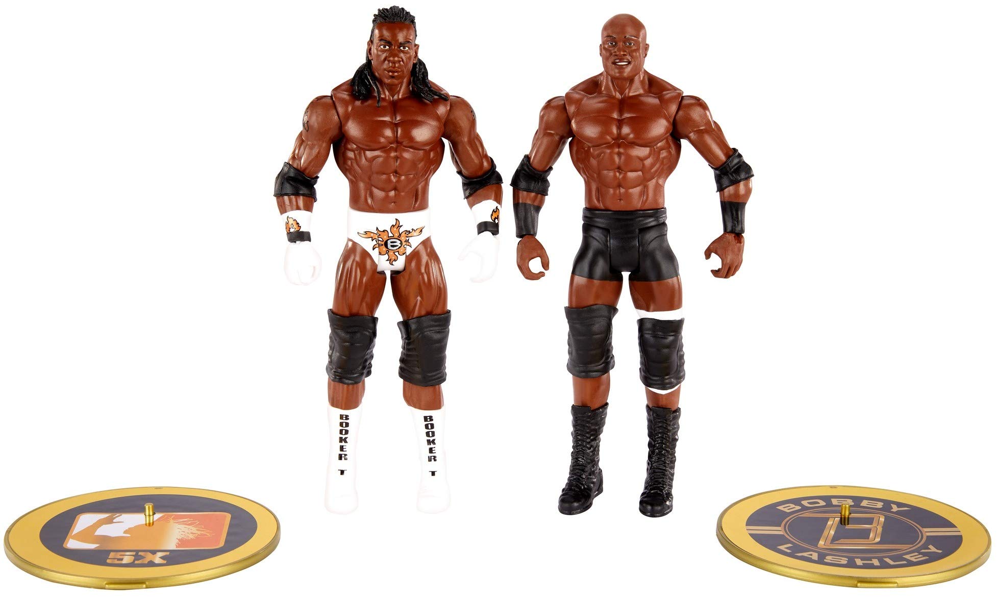 WWE Bobby Lashley vs King Booker Championship Showdown 2 Pack 6 in Action Figures Friday Night Smackdown Battle Pack for Ages 6 Years Old and Up