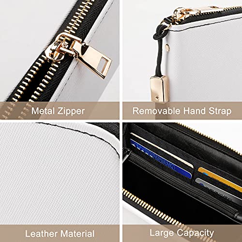 FunnyStar Penguin Women's Long RFID Hand Wallet Wristlet Clutch Purse PU Leather Handbag with Wrist Strap