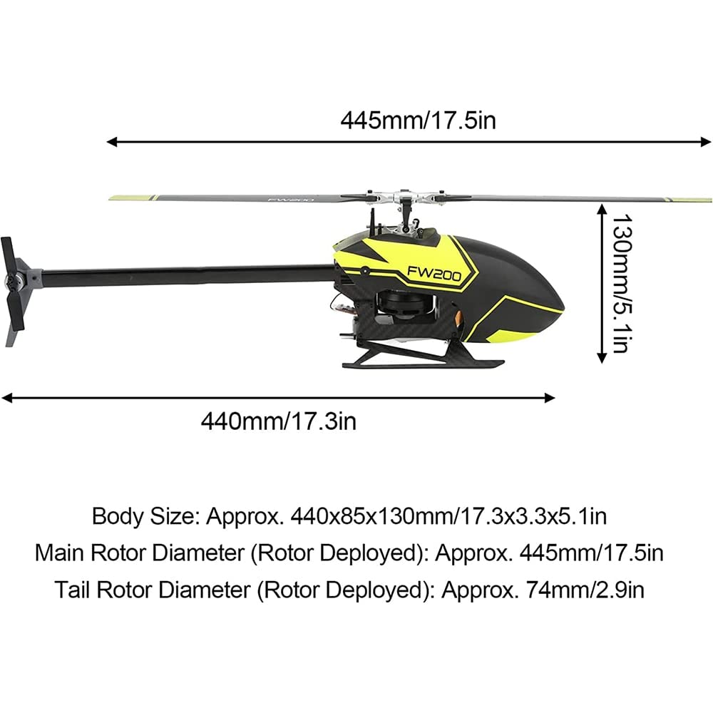 FW200 FLYWing Hobby RC Helicopter RTF 3D APP Adjust Automatic Return Brushless Remote Control with Charger Omnidirectional rc Plane
