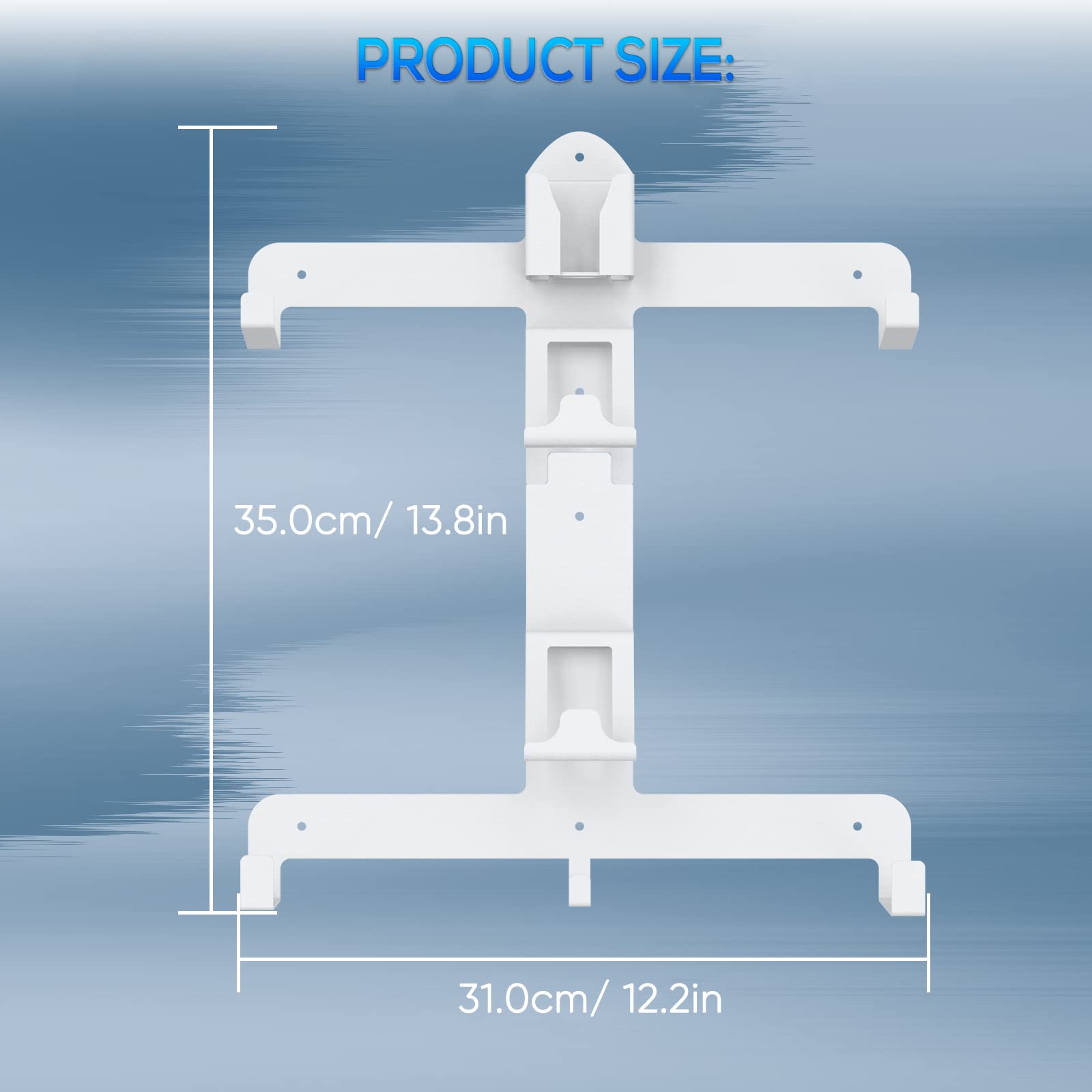 FYOUNG Wall Mount Storage Stand for PS VR2 Gaming Headset, VR2 All-in-One Steel Wall Shelf Holder Hanger Hook for PS5 Controller and Headset Accessories, Saving Space for PSVR2 Accessories