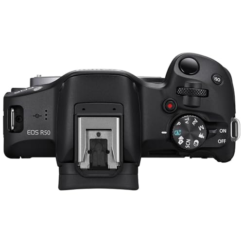 Canon EOS R50 Mirrorless Camera w/Canon RF-S 18-45mm is STM Lens and RF-S 55-210mm is STM Lens + 64GB Memory Card + Case & More