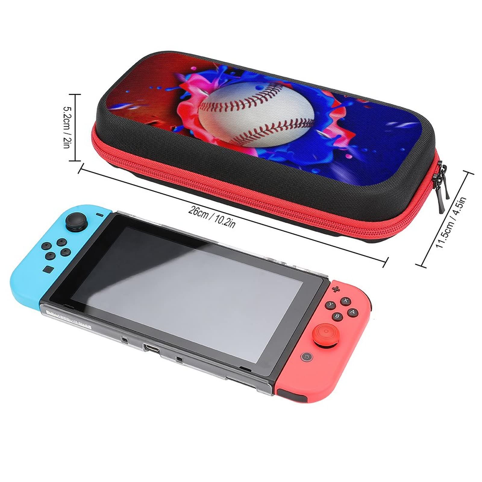 GADZILLE Switch Carrying Case Compatible with Nintendo Switch Baseball Switch Game Case with 20 Games Cartridges Hard Shell Travel Carrying Case for Nintendo Switch Console & Accessories