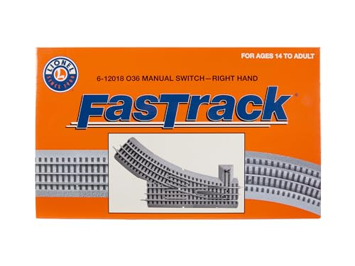 Lionel FasTrack 036 Manual Switch, Electric O Gauge, 14 years old and up,Right Hand