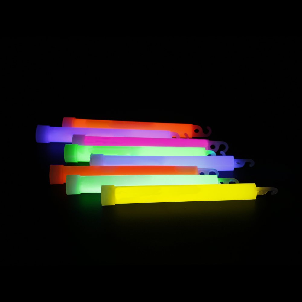novelinks 50 Pcs 6'' Premium Glow Sticks Bulk - Ultra Bright Large Glow Necklaces Bulk Light up Necklaces Bulk Glow in The Dark Necklaces, Emergency Glow Sticks, Long-lasting Lighting Waterproof